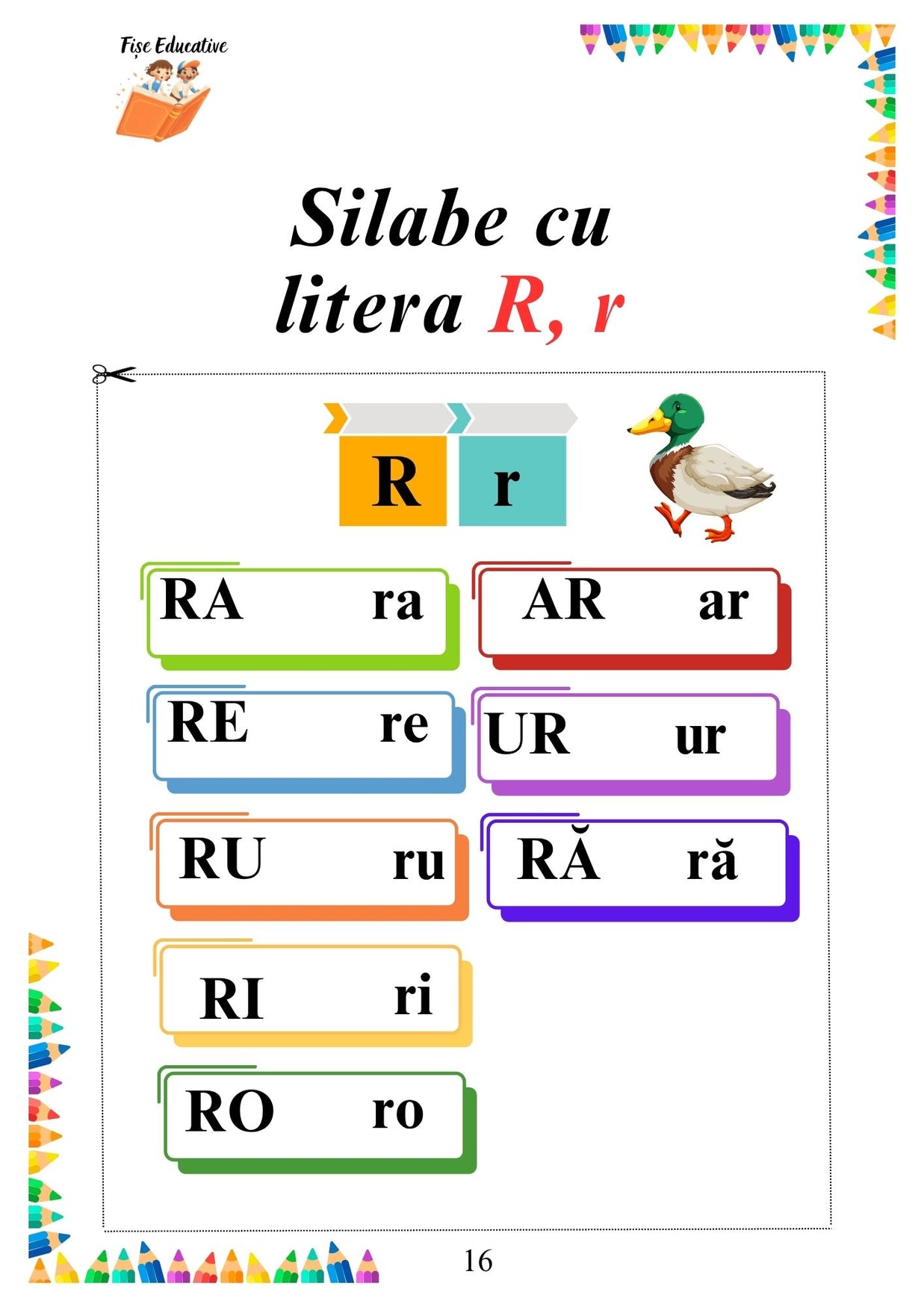 Fișe de citit pentru clasa pregătitoare PDF – 216 pagini – Fise Educative
